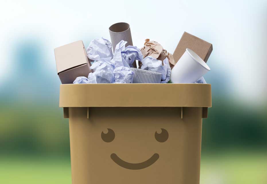 Recyclen Van Papier Sticker Recycle Papier TenStickers